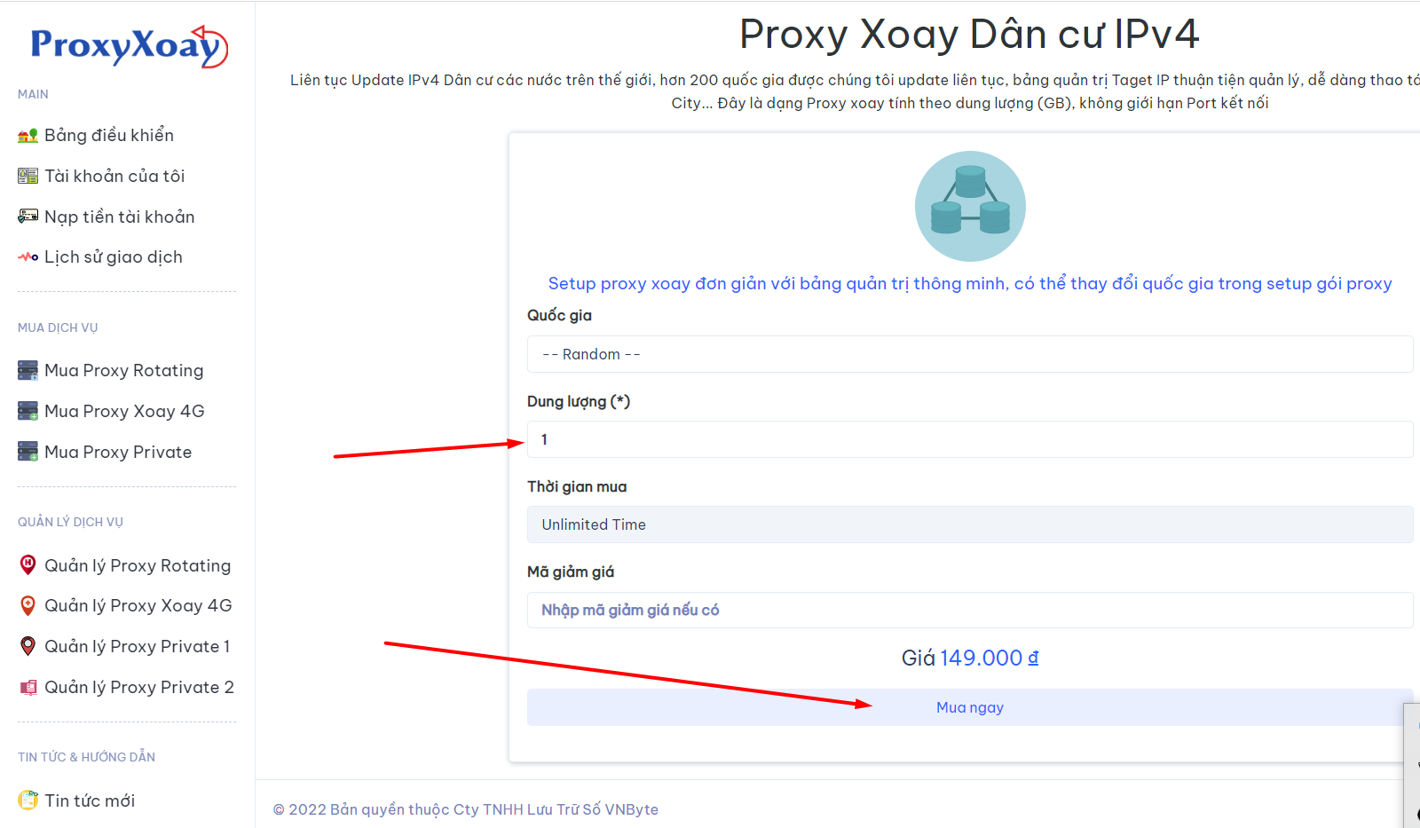 Tài liệu hướng dẫn - ProxyXoay.Net - Proxy Dân cư chất lượng nhất VN